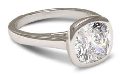 Cushion Cut Engagement Rings - Info on Diamonds, Quality and Value